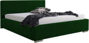 Eka Čalouněná postel Shadow - Kronos 140x200 cm Barva látky: Tmavě modrá (Kronos 09), Úložný prostor: Bez úložného prostoru
