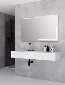 Zrcadlo závěsné s pískovaným motivem a LED osvětlením Nika LED 3/60 | A-Interiéry
