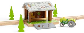 Bigjigs Rail Stodola na kolejích