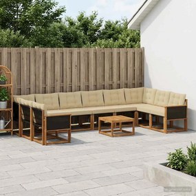 Venkovní pohovková souprava 11 ks Přirozená a Béžová 3382249