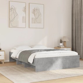 Rám postele betonově šedý 120 x 190 cm kompozitní dřevo 3295698
