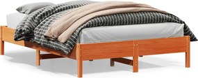 vidaXL Rám postele 160 x 200 cm masivní borovice [842690] Barva: Hnědá