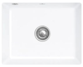 Villeroy & Boch Villeroy Boch SUBWAY – Keramický dřez, montáž pod desku, 545x440mm, alpská bílá Ceramic Plus 331001R1