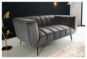Massive home | Pohovka NOBLESSE 2M 165 CM šedá samet