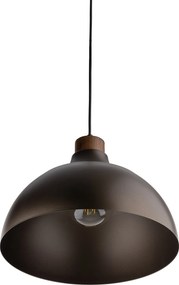 TK Lighting Hnědý závěsný lustr Cap pro žárovku E27 TK6926