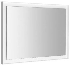 Sapho Zrcadla - Zrcadlo Flut v rámu 1000x700 mm, s LED osvětlením, bílá FT100