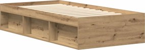 Rám postele bez matrace Řemeslnický dub Dřevěné konstrukce 3328826