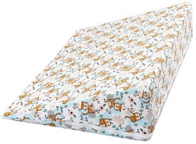 Bellatex POVLAK na klínový podhlavník 80x50x20 cm Kočka Hnědá,Modrá,Bílá