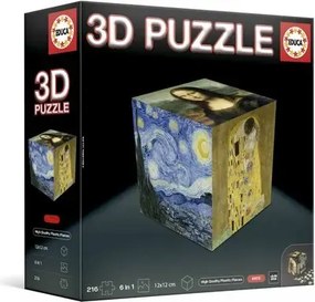 EDUCA 3D Puzzle kostka Umění / 216 dílků / od 14 let