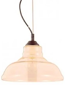 Závěsné svítidlo Ideal Lux Bistro' SP1 plate ambra 163765 béžová 28cm