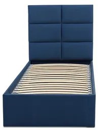 Čalouněná postel TORES bez matrace rozměr 90x200 cm Namořnická modrá