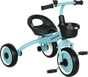 AIYAPLAY Tříkolka, Dětské kolo s nastavitelným sedadlem, Balance Bike s košíkem, zvonkem, Dětské kolo s pedály, Balance Bike pro děti 2-5 let, Kov, Mo
