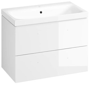 Koupelnová skříňka s umyvadlem Cersanit Medley 80x61,5x45 cm bílá lesk S801-351-DSM