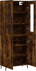 Skříň highboard kouřový dub 69,5 x 34 x 180 cm kompozitní dřevo 3198230