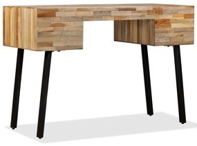 Psací stůl masivní recyklovaný teak 110 x 50 x 76 cm