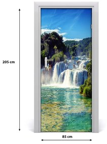 Fototapeta na dveře vodopád Krka 85x205 cm