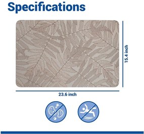 Světle hnědá z křemeliny koupelnová předložka 39x60 cm Dafni – Wenko