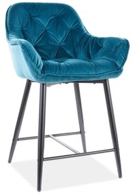 Barová židle CHERRY H-2 | Velvet Barva: Tyrkysová / Bluvel 85