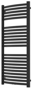 Invena, koupelnový žebříkový radiátor 540x1200 mm 538W, černá matná, UG-03-120-A