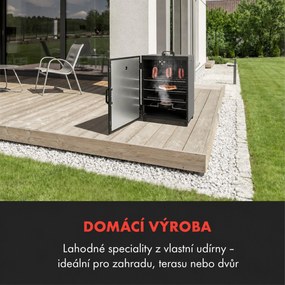 Klarstein Flintstone, udírna, 1600 W, integrovaný teploměr, nerezová ocel, černá