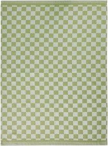 CHECKER STYLE Utěrka - sv. zelená