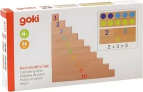 GOKI Didaktická hra Učíme se počítat / destičky / dřevo