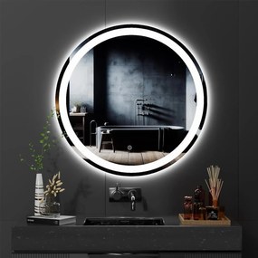 Tutumi Zrcadlo ⌀70 cm s regulovatelným LED osvětlením HOM-09519