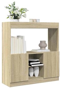 Skříň highboard dub sonoma 92 x 33 x 100 cm kompozitní dřevo
