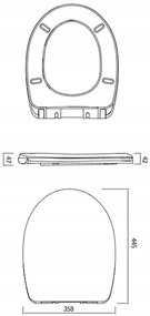 Cersanit Moduo Delfi, antibakteriální toaletní sedátko z duroplastu, bílá, K98-0191