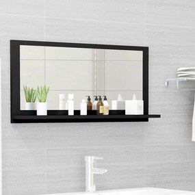 vidaXL Koupelnové zrcadlo 80 x 10,5 x 37 cm dřevotříska [804577] Barva: Bílá