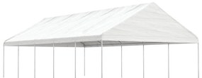 Altán se střechou bílý 11,15 x 5,88 x 3,75 m polyethylen 3155521