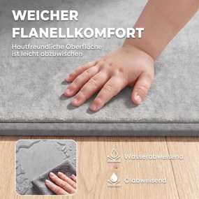 AIYAPLAY dětská hrací podložka, tloušťka 3 cm, 127 × 127, světle šedá