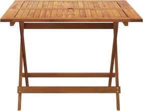 Skládací zahradní stůl 90 x 90 x 75 cm masivní akáciové dřevo 319671