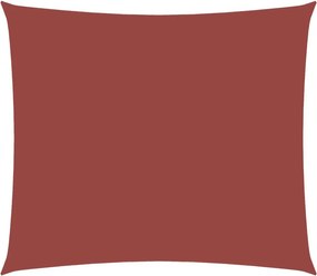 Stínící plachta oxfordská látka obdélníková 2,5 x 3,5 m cihlová 135371