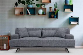 Designová sedačka Kessya 200 cm šedá