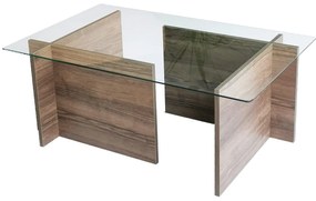 Designový konferenční stolek Belicia II 105 cm vzor ořech