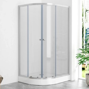 POINT AS LOR 100x80 Grape Pravý Asymetrický sprchový kout s akrylátovou vaničkou