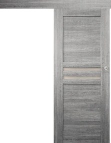 posuvné interiérové dveře na stěnu vasco doors MADERA model 4 Průchozí rozměr: 70 x 197 cm, Orientace dveří: Levé dveře, Dekor: Dub kartáčovaný