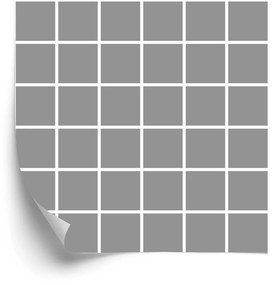 Tapeta Na Zeď Moderní Minimalistický Šedo-Bílý Šek Vliesová tapeta 53x1000