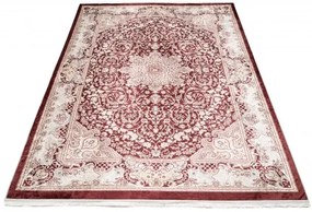 Kusový koberec pratelný VICTORIA 42510 Klasický pogumovaný krémový hnědý Rozměr: 160x230 cm