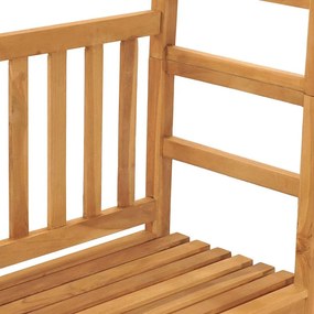 Zahradní lavice s pergolou 115 cm masivní teakové dřevo 316170