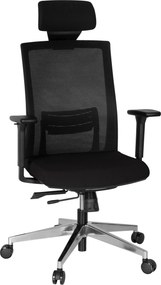 XXXLutz OTOČNÁ ŽIDLE, síťovina, plochá tkanina, černá MID.YOU - Online Only kancelářské židle - 001918038401