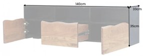Massive home | Závěsný televizní stolek organic Artwork 140cm masiv akácie