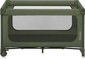 LIONELO Postýlka cestovní Jasmin Green Olive / od 0 do 36 měsíců