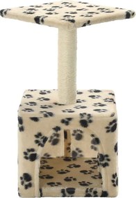Škrabadlo pro kočky sisalové sloupky 55 cm béžové s potiskem 170540