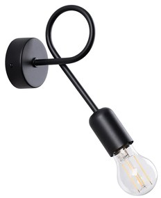 Sollux Lighting Nástěnné svítidlo LOOP Černá