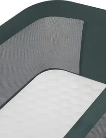LIONELO Postýlka Jodie 3v1 Green Graphite / Přístavná postýlka i koléb