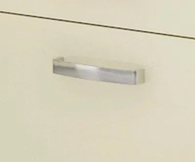 Horní kuchyňská skříňka Karmen 80GU, 80 cm, světle šedá/krémová
