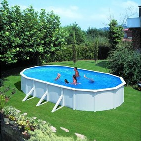 Planet Pool Nadzemní bazén s ocelovou stěnou Classic white/blue 6,1 x 2,2 x 1,2 m 28914