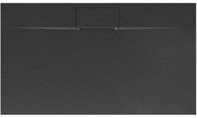 Rea Bazalt Long, SCM obdélníková sprchová vanička 120x80 cm, černá, REA-K3324